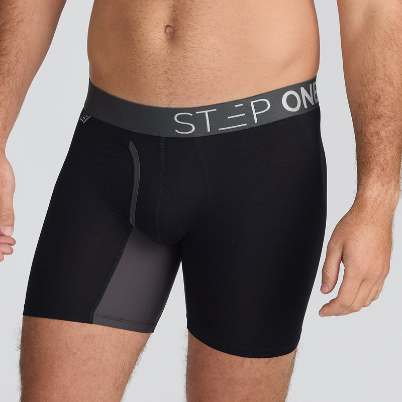 Boxer Brief Fly - Black Currants | Step One Underwear