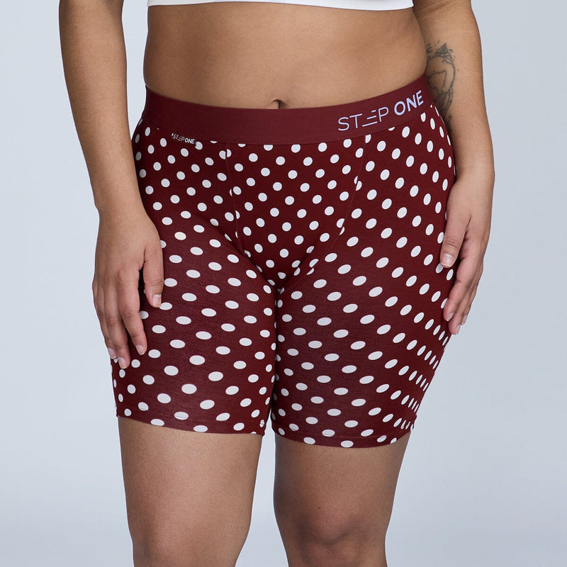 Women's Body Shorts - Polka Dots | Step One Bamboo Underwear