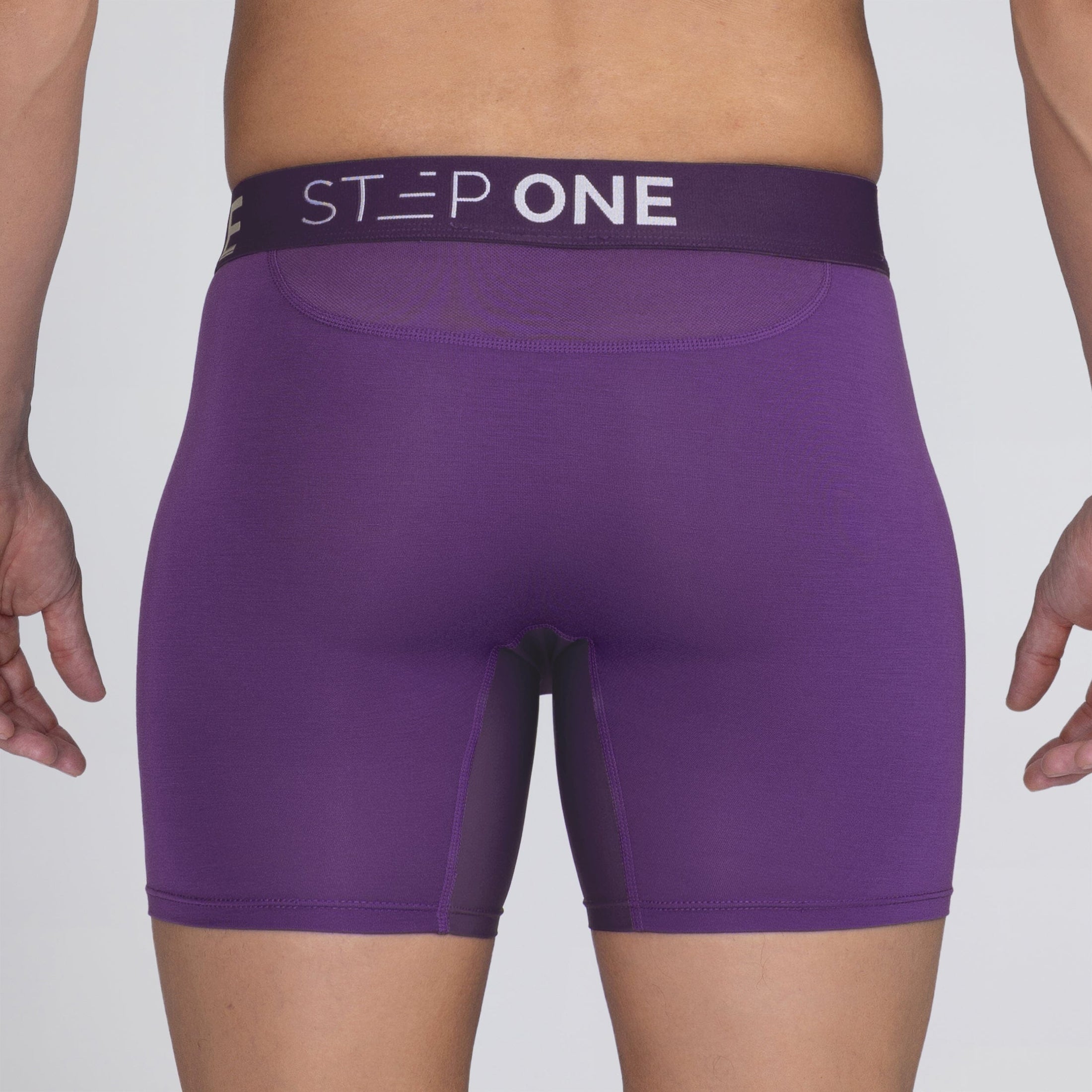 Boxer Brief - Deep Purple | Step One Bamboo Underwear Australia