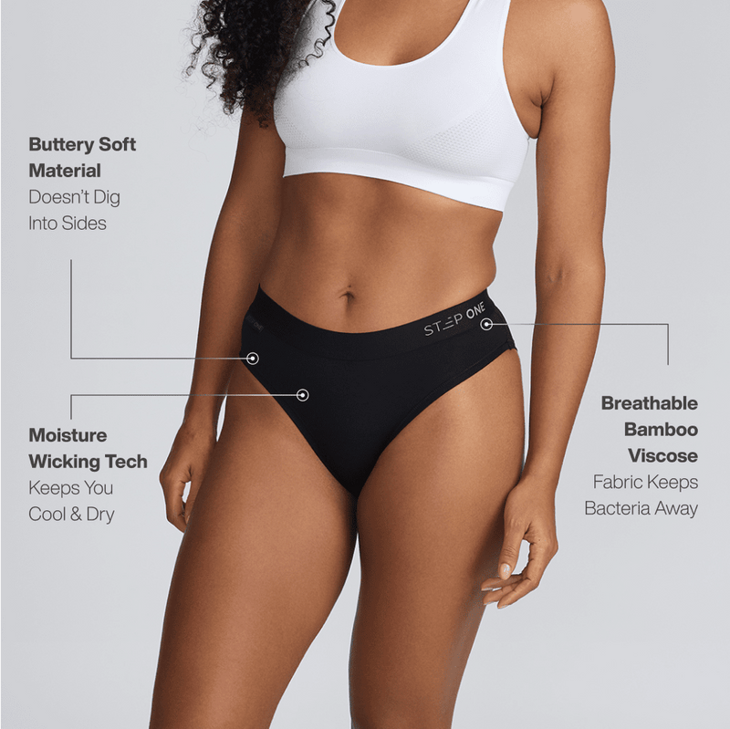 Women's Bikini Brief - Tap Shoe | Step One Bamboo Underwear Australia