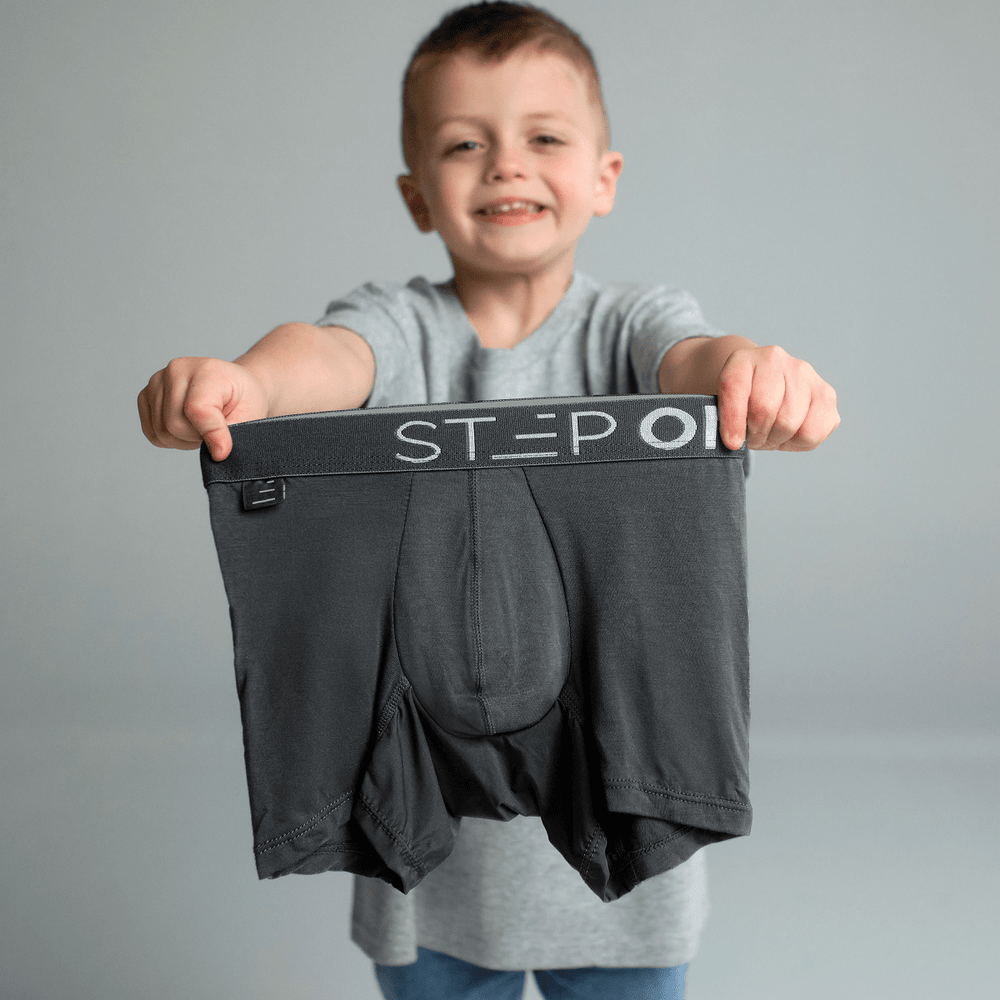 Junior Trunk - Stormz | Step One Bamboo Underwear Australia