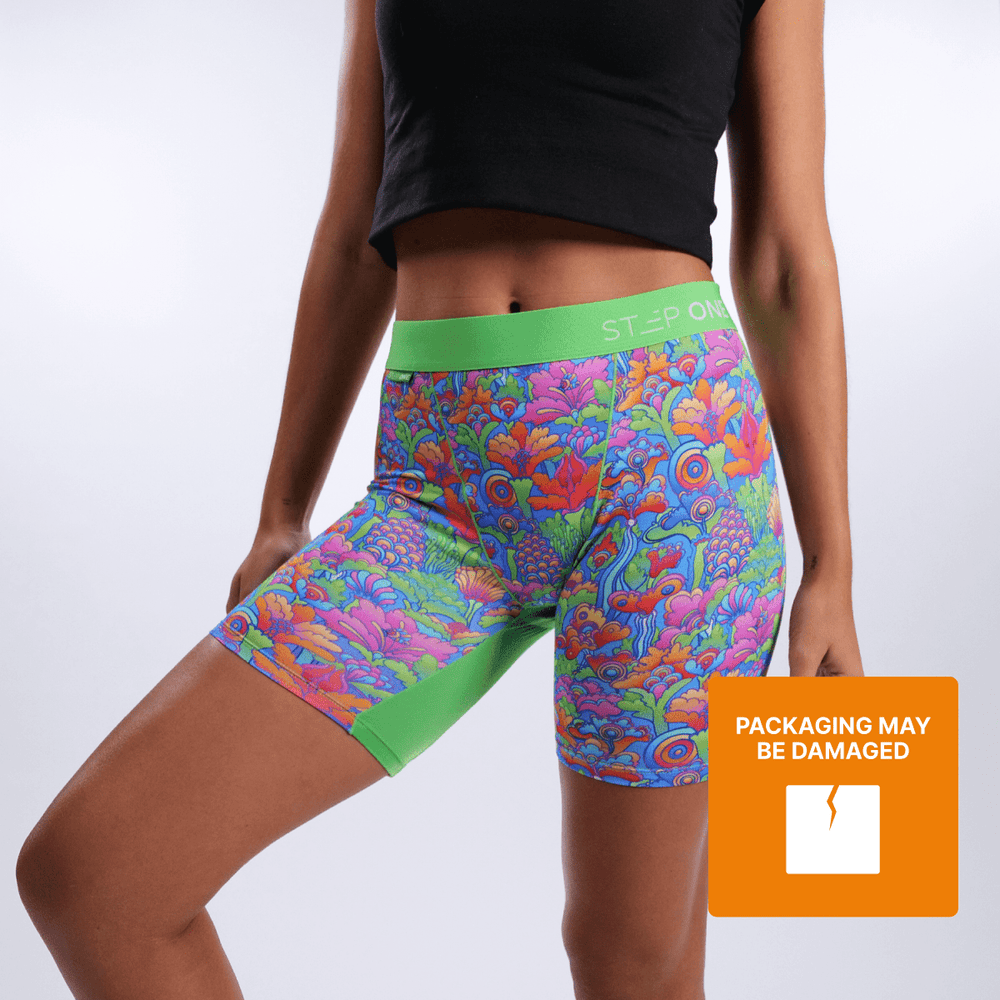 Women's Body Shorts - Jungle Bitz | Step One Bamboo Underwear Australia